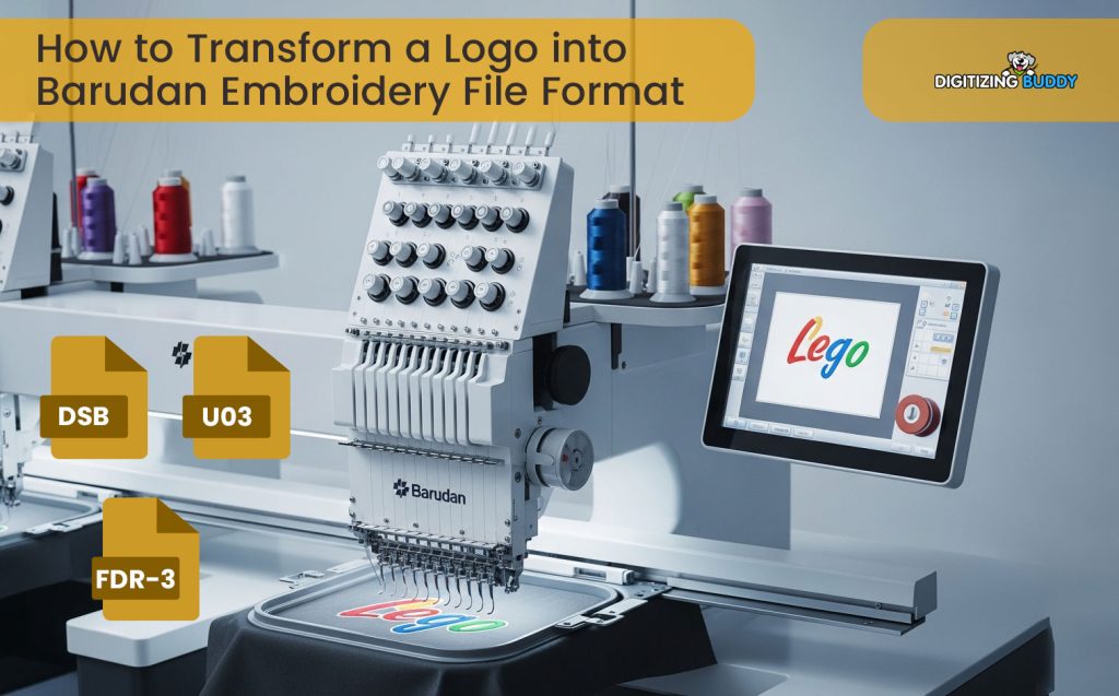 How to Transform a Logo into Barudan Embroidery File Format ...